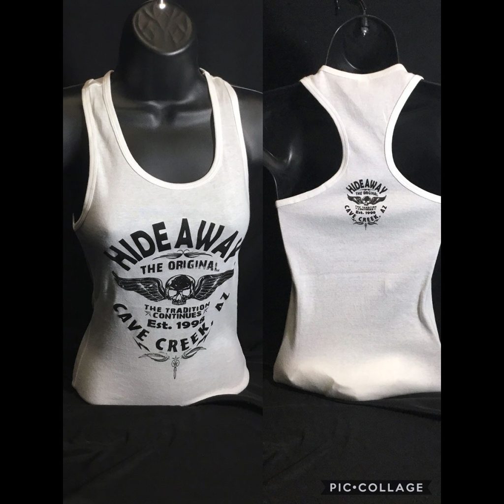 White Wing Racerback Tank - Hideaway-Roadhouse